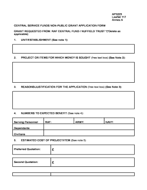 Fillable Online raf-ff org Nuffield Trust Application Form - Royal Air ...