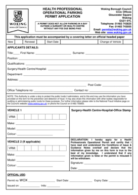 Fillable Online woking gov Download the Operational Permit Application ...