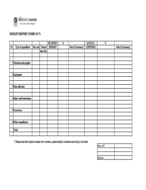 Fillable Online Budget Report Form 3C.pdf Fax Email Print - pdfFiller