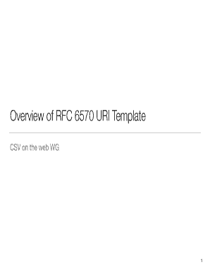 Fillable Online Overview of RFC 6570 URI Template Fax Email Print ...