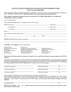 Fillable Online Student Application - Fulton County Schools Fax Email ...