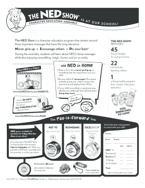 Fillable Online school fultonschools SHOW DATE SALE DATES The NED Show ...