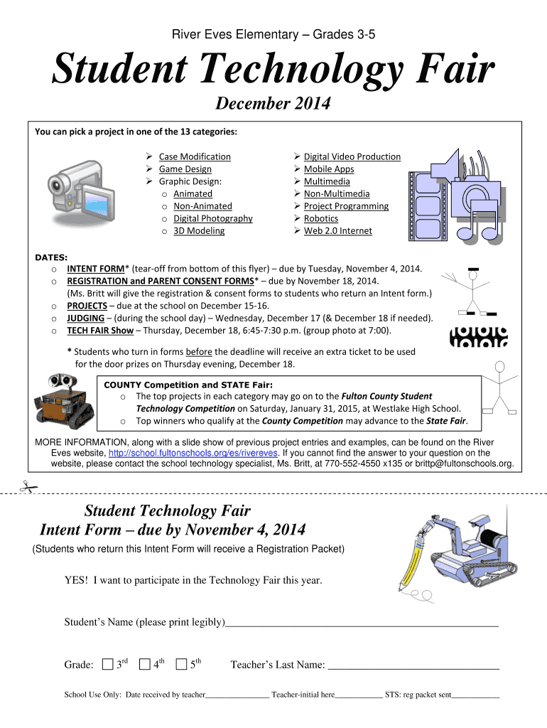 Fillable Online school fultonschools River Eves Elementary Grades 3-5 - school fultonschools Fax ...