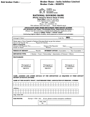 Fillable Online NHB Sunidhi Fixed Deposit Scheme - TrustSocietyAOPs Fax ...