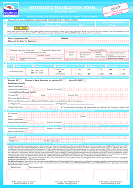 Fillable Online Systematic transaction form Fax Email Print - pdfFiller