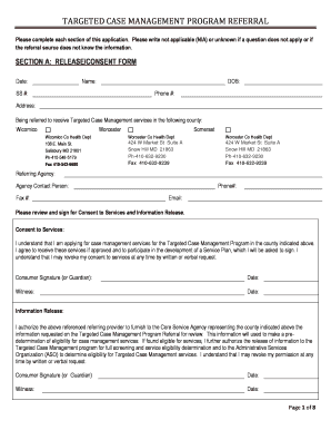 Fillable Online wicomicohealth Download Targeted Case Management ...
