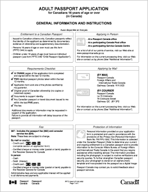 Fillable Online Pptc 044 - adult passport application - Choice Medical ...