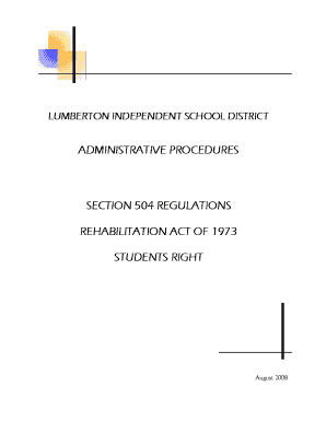 Fillable Online lumberton k12 tx Section 504 Flow Chart - lumberton k12 ...