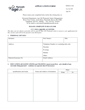 Fillable Online Vac No299 Fax Email Print - pdfFiller