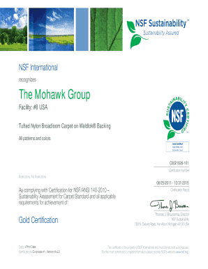 Fillable Online C0021926-101 - NSF International Fax Email Print ...