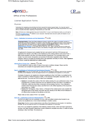 Fillable Online Page 1 of 3 NYS Medicine:Application Forms 10/28/2013 ...