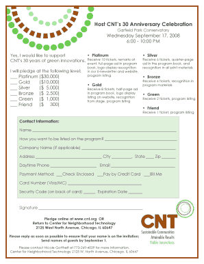 Fillable Online cnt Pdf information form - Center for Neighborhood ...