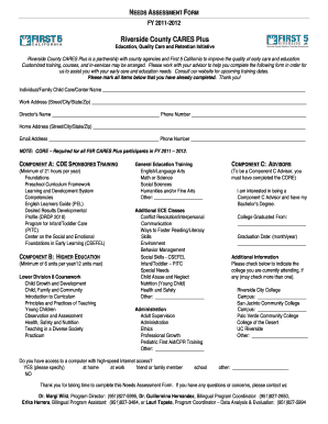 Fillable Online extension ucr Needs Assessment Form - RCC Plus - UCR ...