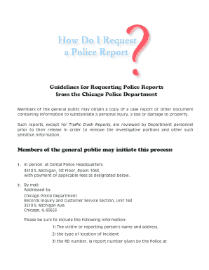 Fillable Online Subpoena Request Guidelines - Chicago Police Department ...