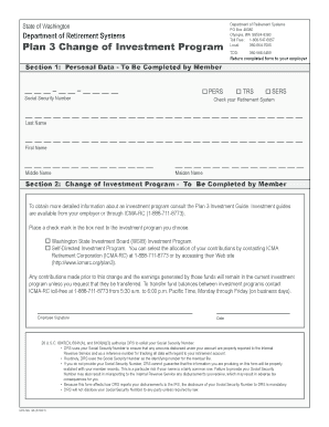 Fillable Online enumclaw wednet Change of Investment Form Fax Email ...