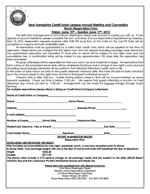 Fillable Online Printable Hotel Reservation Form - Signup4.net Fax ...