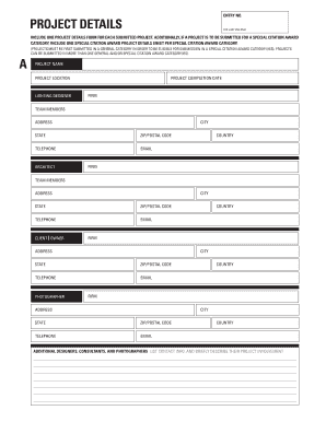 Fillable Online PROJECT DETAILS A - Signup4.net Fax Email Print - pdfFiller