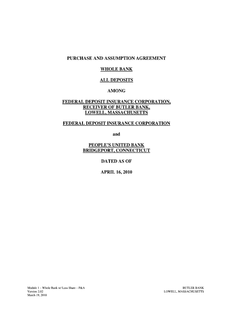 Fillable Online fdic RECEIVER OF BUTLER BANK, - fdic Fax Email Print ...