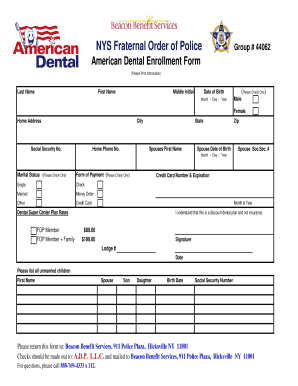 Fillable Online nysfop NYS Fraternal Order of Police Fax Email Print ...