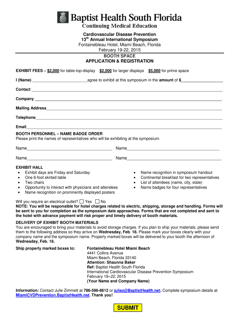 Fillable Online 13th Annual International Symposium Fax Email Print - pdfFiller
