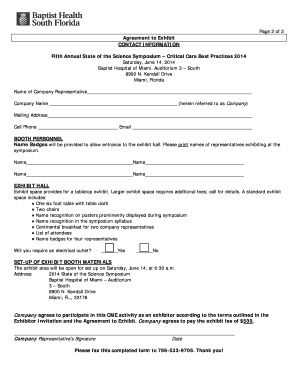 Fillable Online Invitation to Exhibit - Continuing Medical Education ...