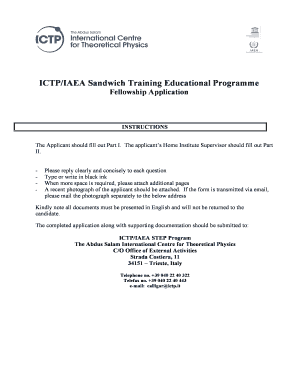 Ictp Portal - Fill Online, Printable, Fillable, Blank | pdfFiller