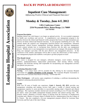 Fillable Online lhaonline Inpatient Case Management - lhaonline Fax ...