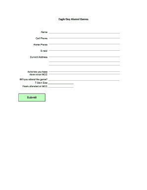 Fillable Online meridiancc Eagle Day Alumni Games Fax Email Print - pdfFiller