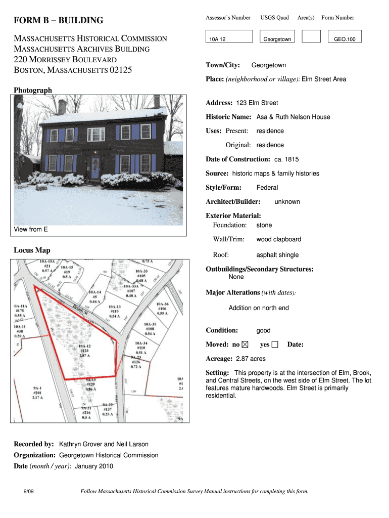 Fillable Online georgetownma Address 123 Elm Street Fax Email Print ...