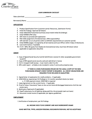 Fillable Online Submission Checklist-Stacking Order Fax Email Print ...