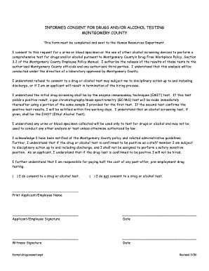 Fillable Online mctx Informed consent for drugs andor alcohol testing ...