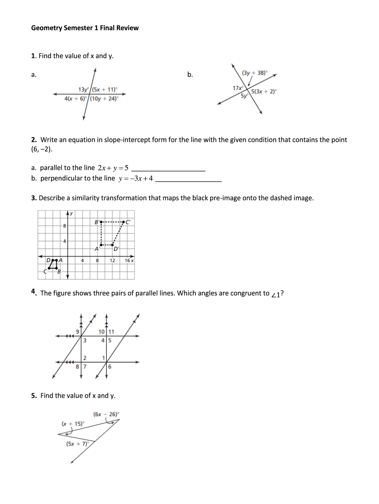 Fillable Online chapter 6 cumulative review algebra 1 answers Fax Email ...