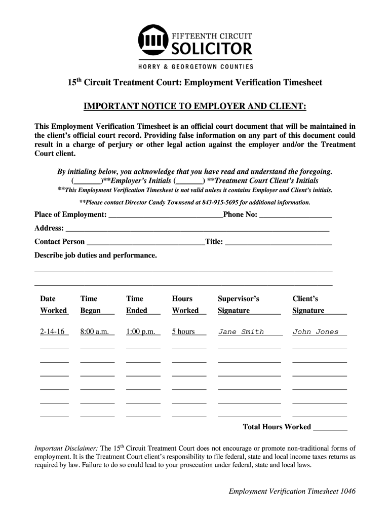 Fillable Online Additional Resources - Forms - Treatment Court ...