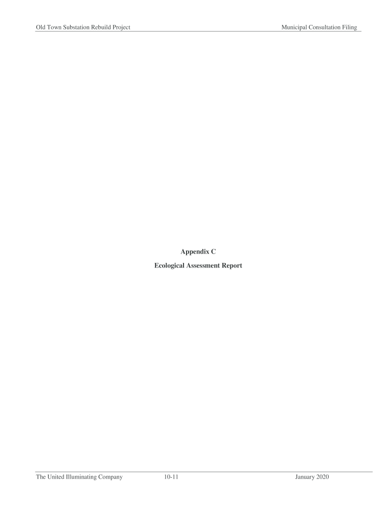Fillable Online Appendix C Ecological Assessment Report Fax Email Print - pdfFiller