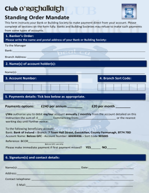 Fillable Online Standing orders: A complete guideGoCardless Fax Email ...