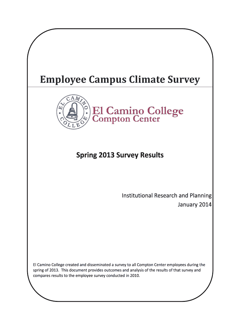 Fillable Online Student Campus Climate Survey Executive Summary ...