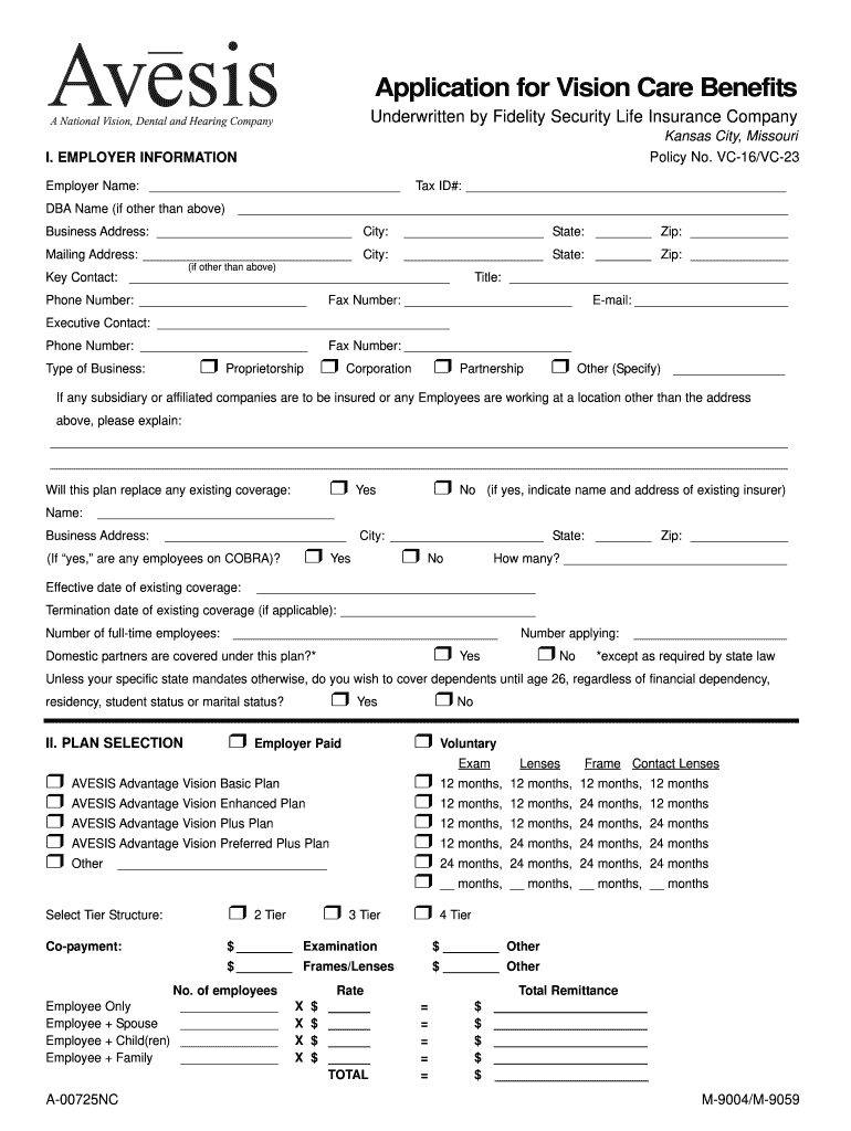 Fillable Online Fillable Online Vision Provider Practice Application ...