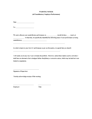 20+ Free Editable Performance Warning Letter Templates in MS Word [DOC ...