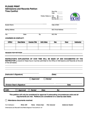 Fillable Online Certificate Petition - CCSF Fax Email Print - pdfFiller