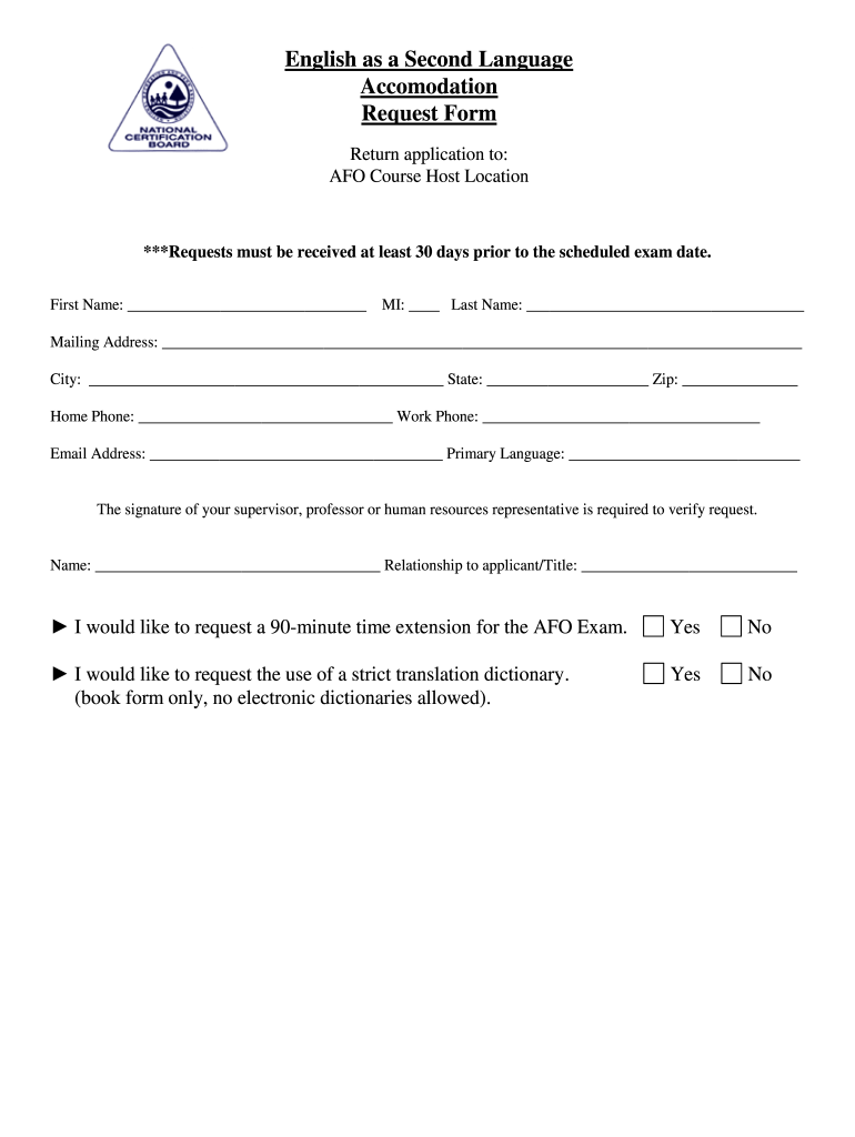 Fillable Online AFO Course Host Location Fax Email Print - pdfFiller