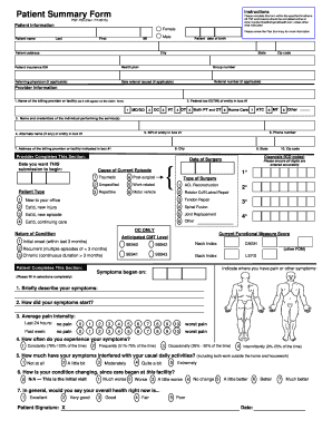 Fillable Online Patient Chart Records- Emergency Forms and Surgical ...