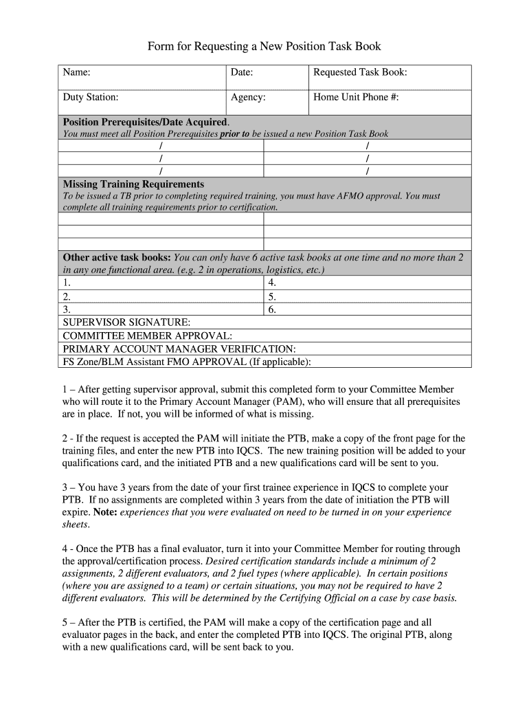 Fillable Online Task Book Request Form Fax Email Print - pdfFiller