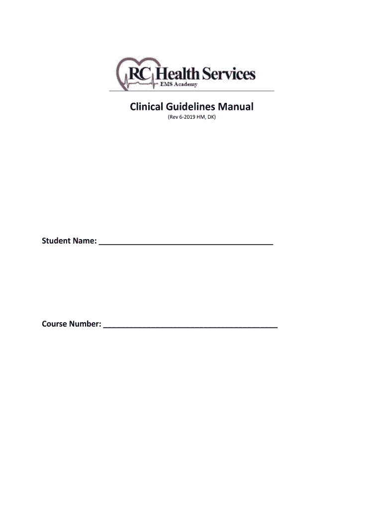 Fillable Online Clinical Guidelines Manual Fax Email Print - pdfFiller