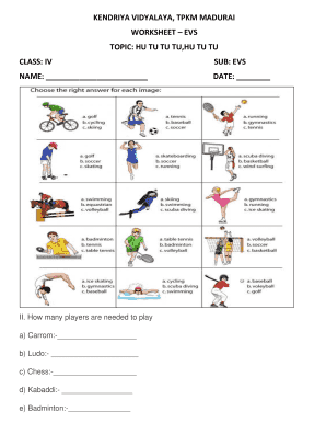Evs Worksheet For Class 4 - Fill Online, Printable, Fillable, Blank ...