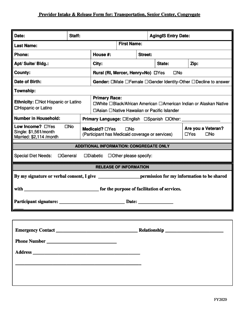 Fillable Online Application for Rent-Geared-to-Income (RGI) Housing ...