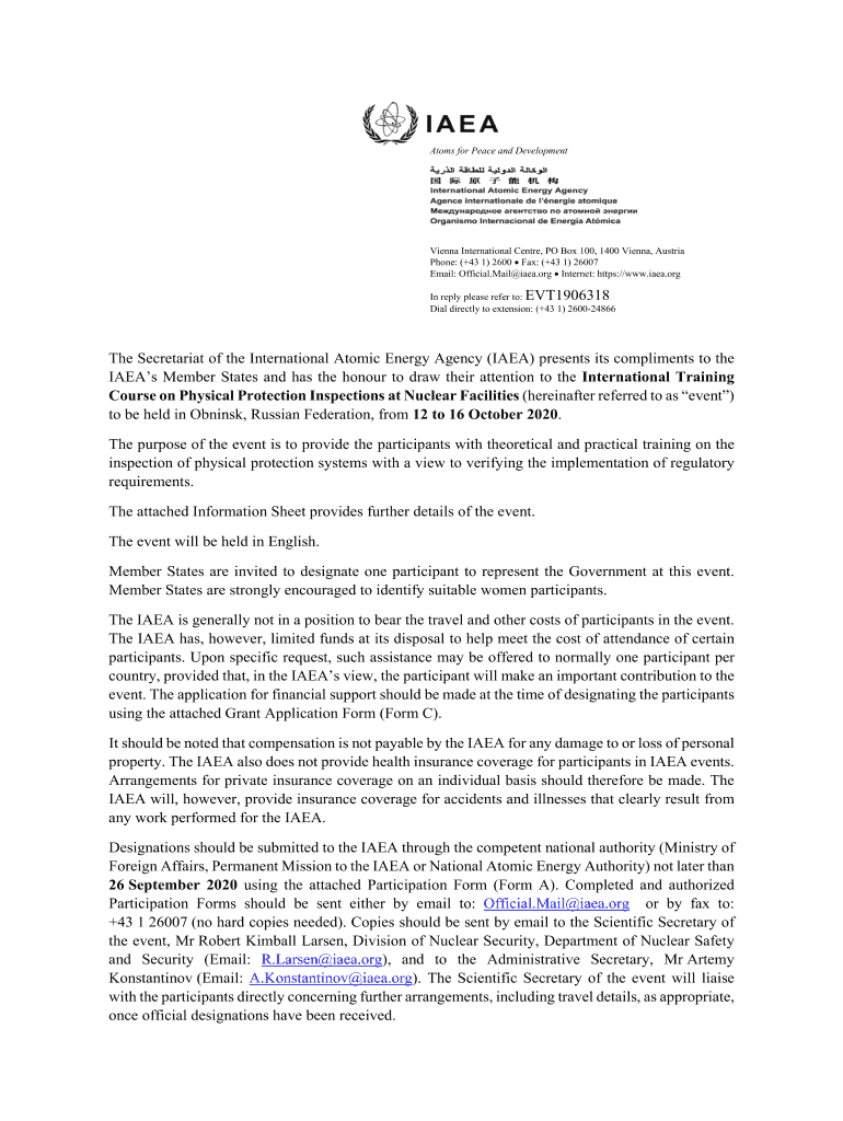 Intouch Iaea Login - Fill Online, Printable, Fillable, Blank | pdfFiller