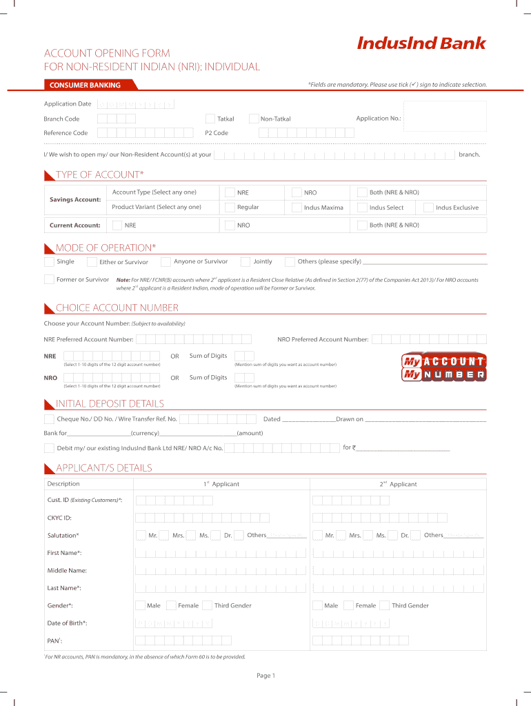 Fillable Online RELATIONSHIP FORM (For Non Resident Indian ... - ICICI ...