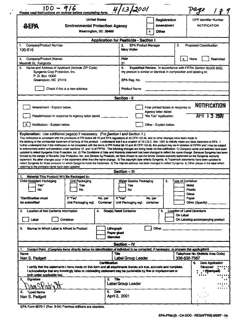 Fillable Online U.S. EPA, Pesticide Product Label, MAXIM XL FUNGICIDE ...