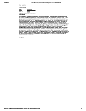 Fillable Online Local Boundary Commission for England Consultation ...