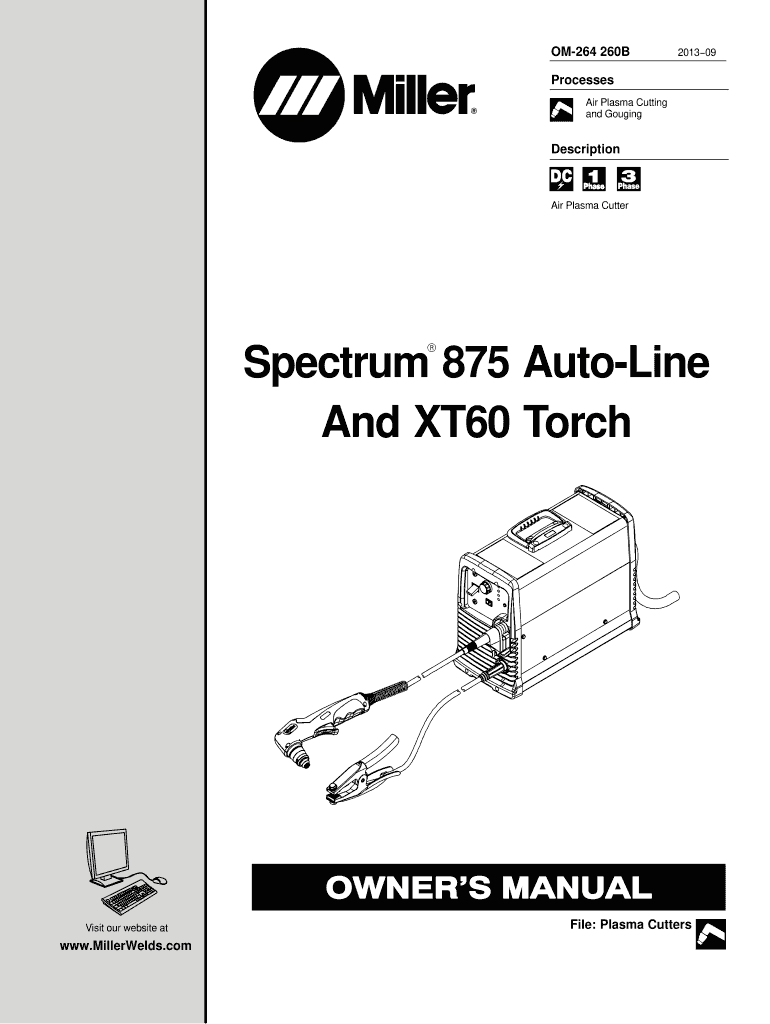 Miller Spectrum 875 Manual - Fill Online, Printable, Fillable, Blank ...